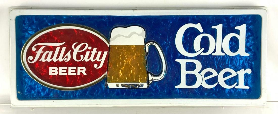 Falls City Beer Advertising Cold Beer Sign