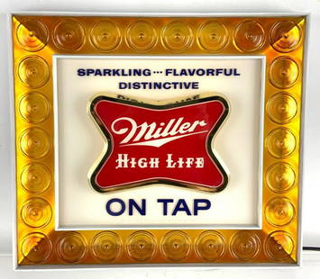Neon Miller High Life Advertising Sign New Old Stock