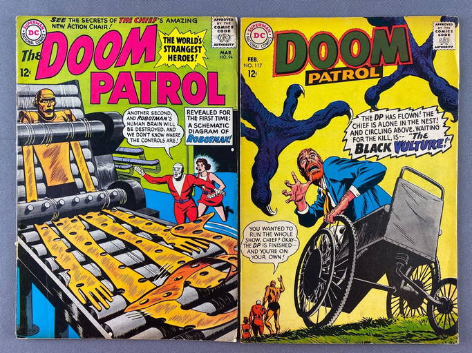 Group Of 2 Dc Comics Doom Patrol Comic Books