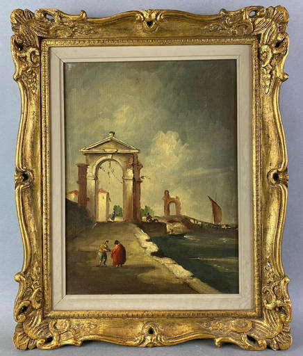Busoni Landscape Framed Oil Painting on Canvas (#0458) on Feb 19, 2022 ...