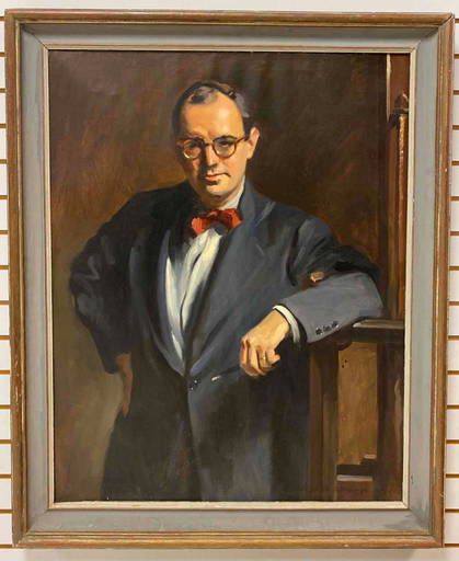 Lloyd Embry Portrait Of James Breckenridge Oil On