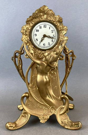 New Haven Clock Co. Brass Mantle Clock