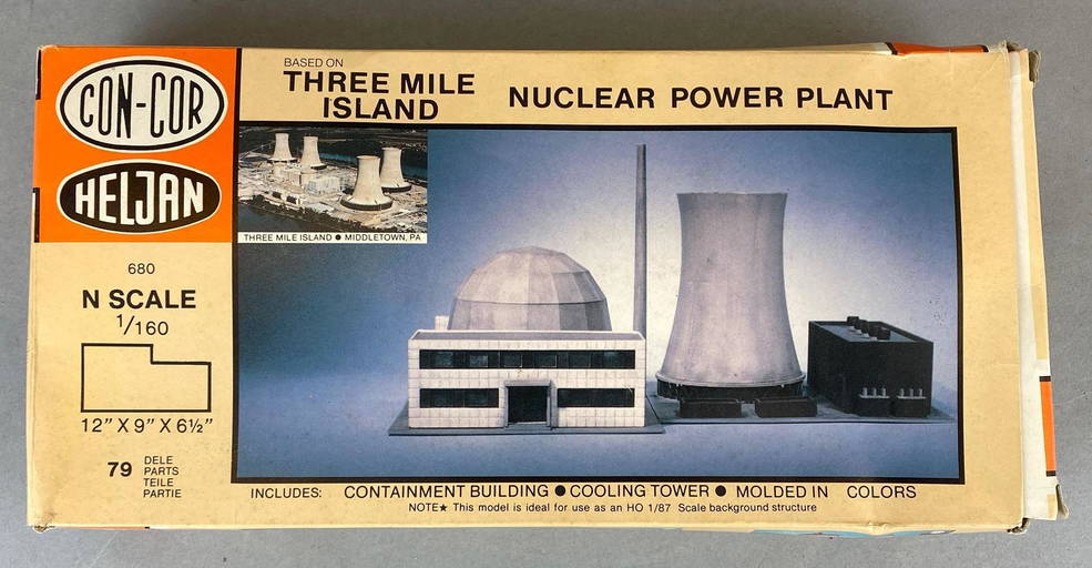 Con Cor Heljan N Scale Nuclear Power Plant Model Kit