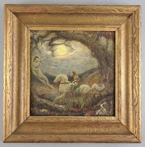 20th Century Claude Buck Painting On Board