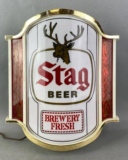 Stag Beer Light Up Advertising Sign