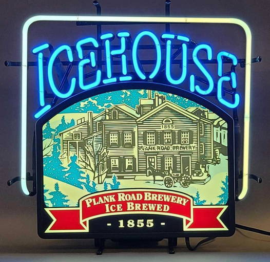 Icehouse Light Up Advertising Neon Sign - Mar 13, 2022 | Matthew ...