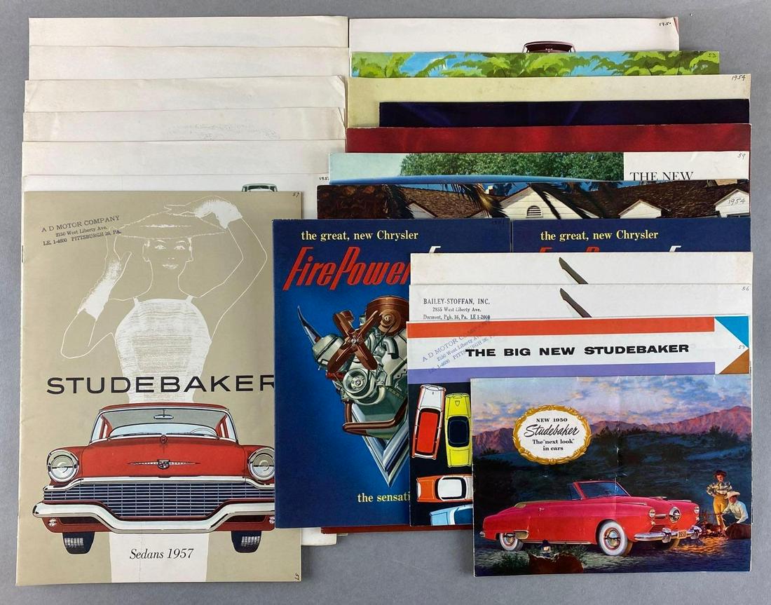 Group Of 1950s Automobile Brochures