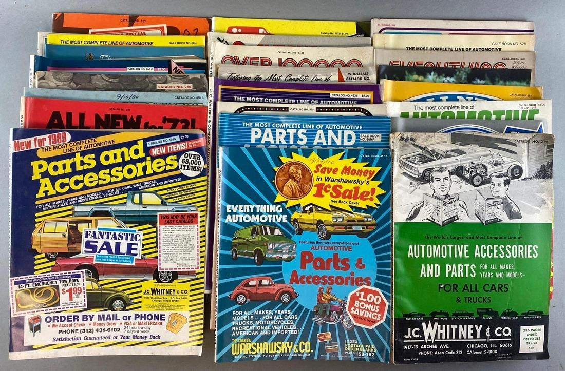 Large Group Of 1960s 80s Automotive Catalogs