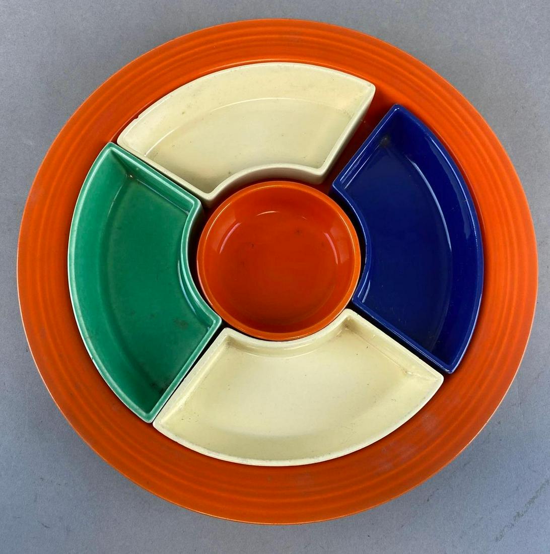 Fiestaware Relish Tray - Apr 23, 2022 | Matthew Bullock Auctioneers in IL
