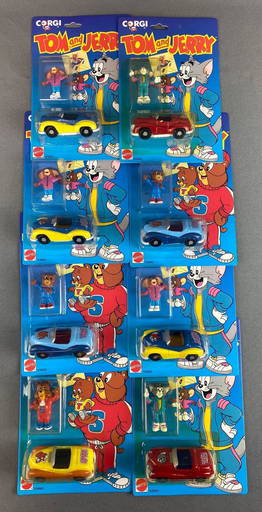 Group Of 8 Mattel Tom And Jerry Racing Figures