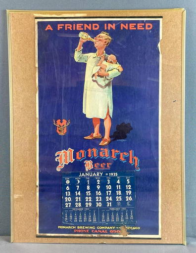 Monarch Beer Advertising Beer Calendar