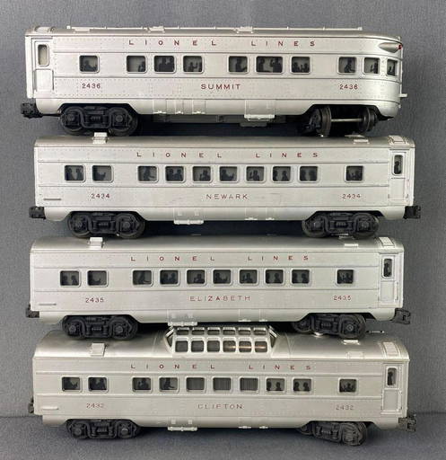 Group Of 4 Lionel O Scale Passenger Cars