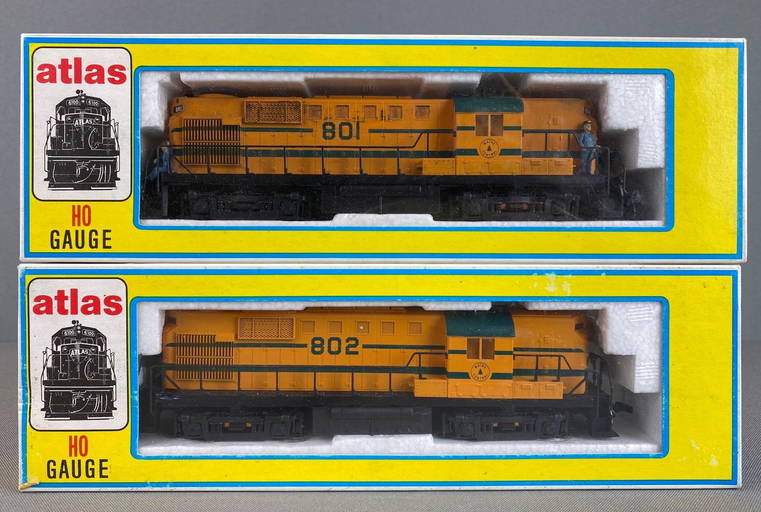 2 Atlas Ho Scale Diesel Locomotives