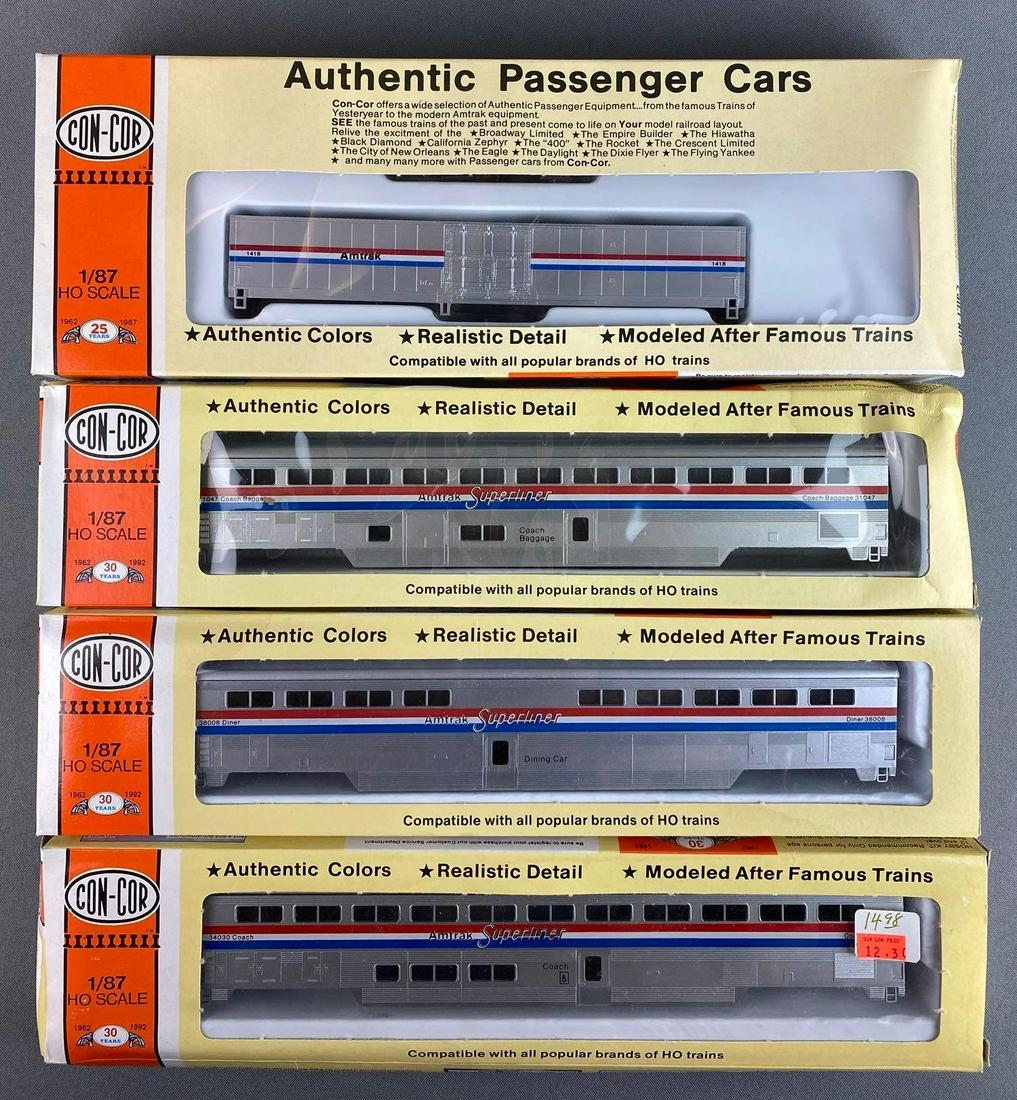 Group of 4 Con-cor HO Scale Amtrak Train Cars - Jun 04, 2022 | Matthew ...