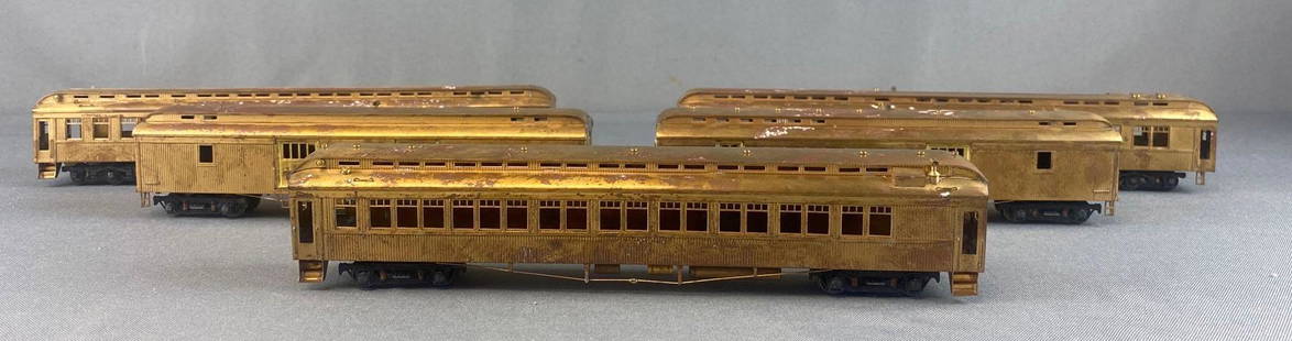 5 Brass Passenger Cars