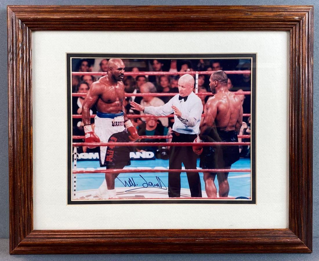 Mills Lane Boxing Referee Signed & Framed Photograph (#1198) on Jun 12 ...