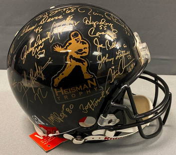 Heisman Trophy Winners Multi Signed Football Helmet Steiner Coa