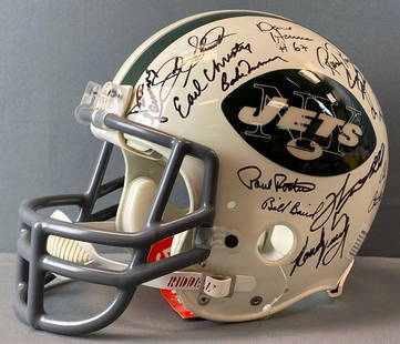 Emerson Boozer Signed New York Jets 1969 Team Full Size