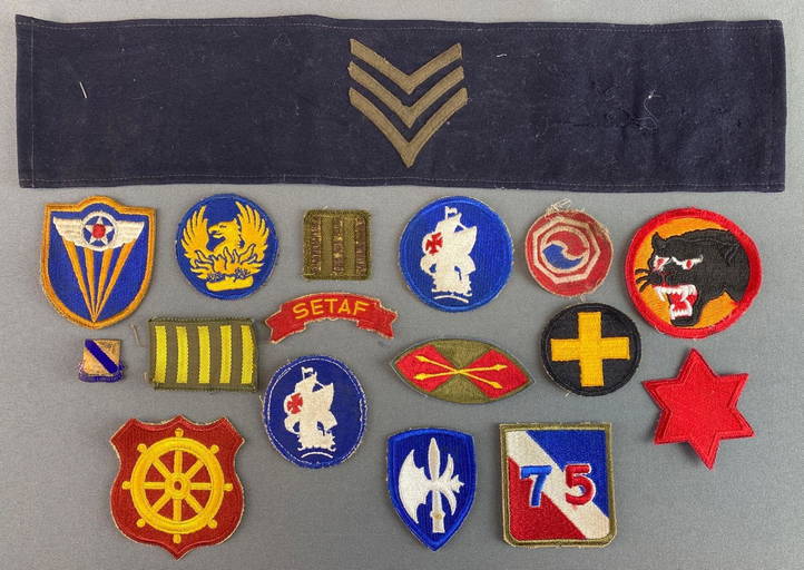Group Of Ww2 Us Patches And Air Corps Di