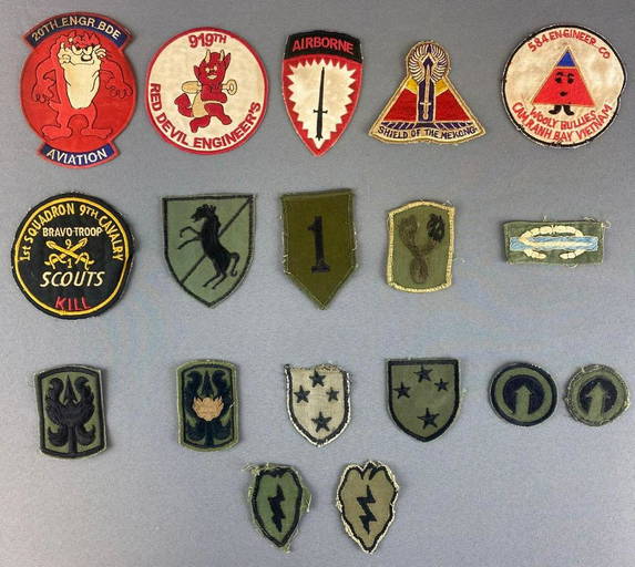Group Of 18 Vietnam War Patches