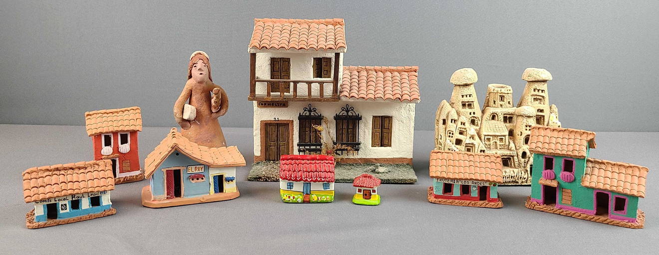 Group Of Hand Made Buildings, And More
