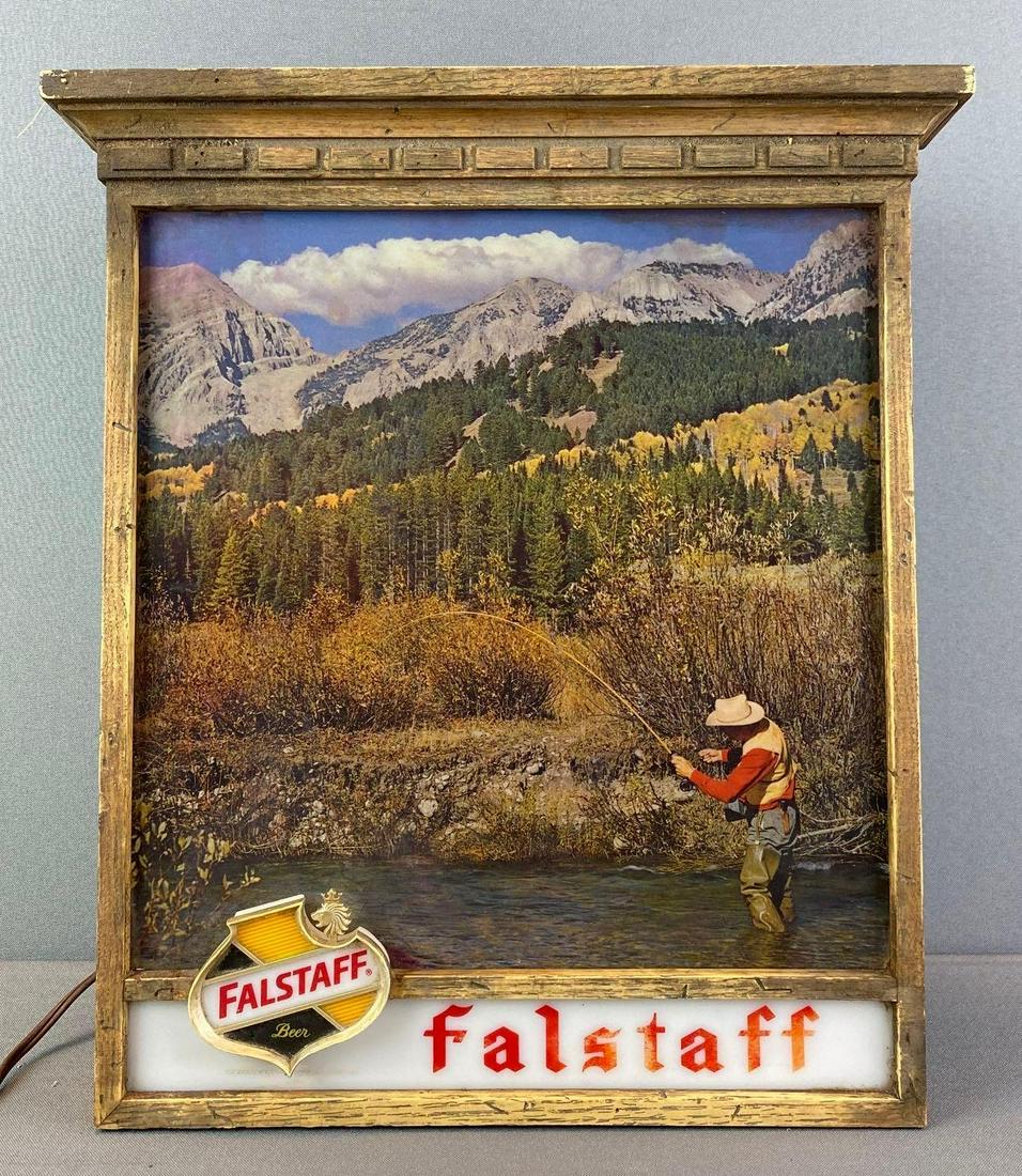 Falstaff Light Up Advertising Beer Sign