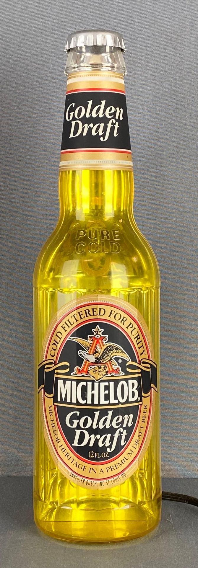 Michelob Golden Draft Light Up Advertising Beer Sign