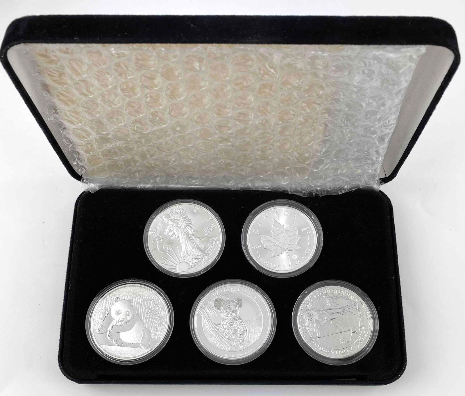 2015 5 Coin Silver Set All Nations 1 Oz Rounds