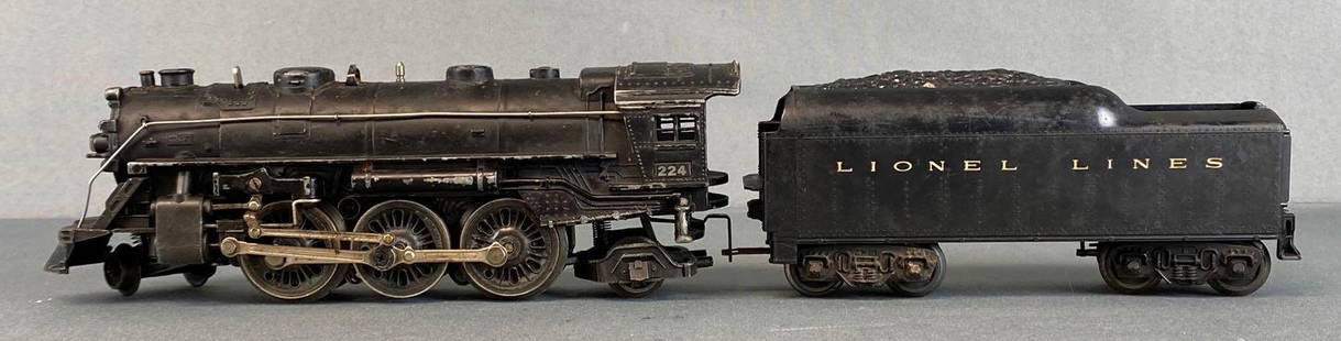 Lionel O Scale No. 224 Steam Locomotive With Tender