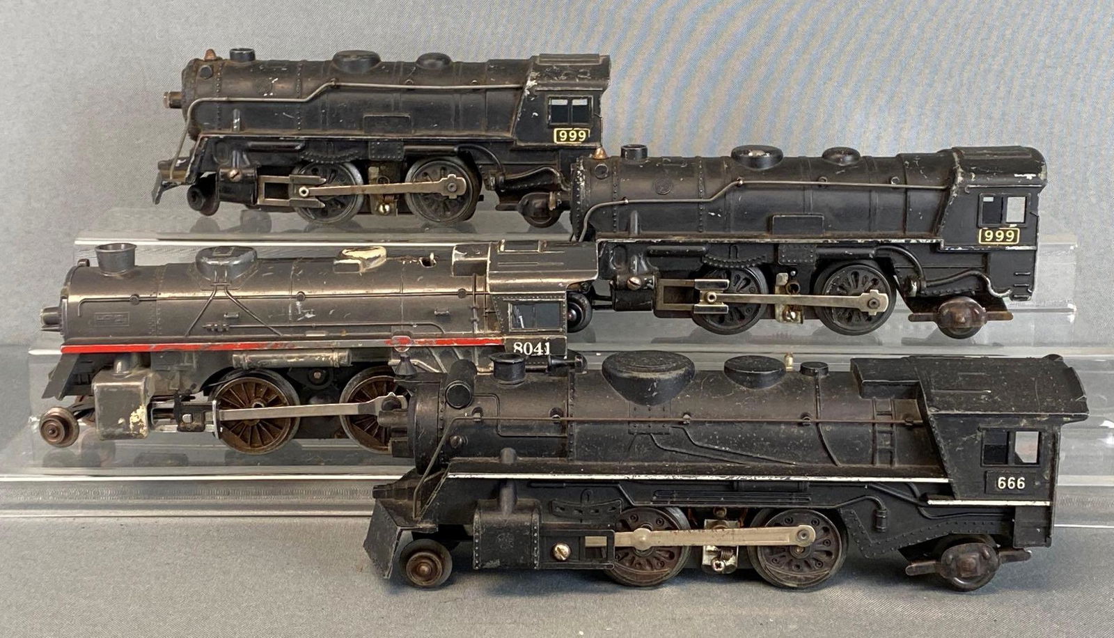 Group Of 4 Marx And Lionel O Scale Steam Locomotives