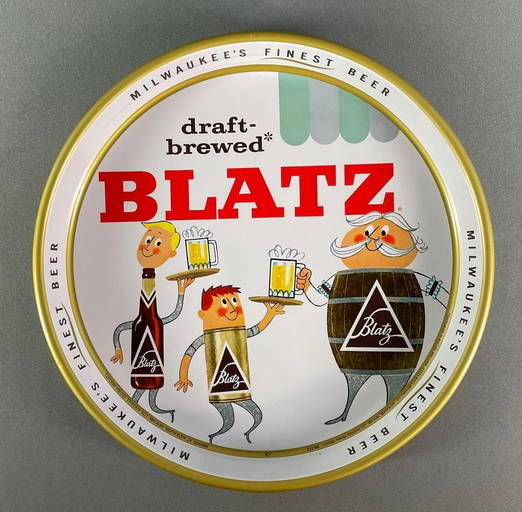 Vintage Blatz Beer Advertising Tray