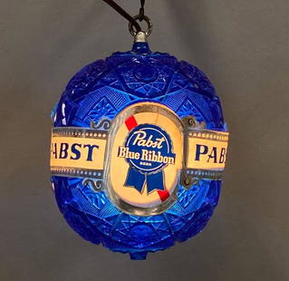Hanging Pabst Blue Ribbon Beer Light
