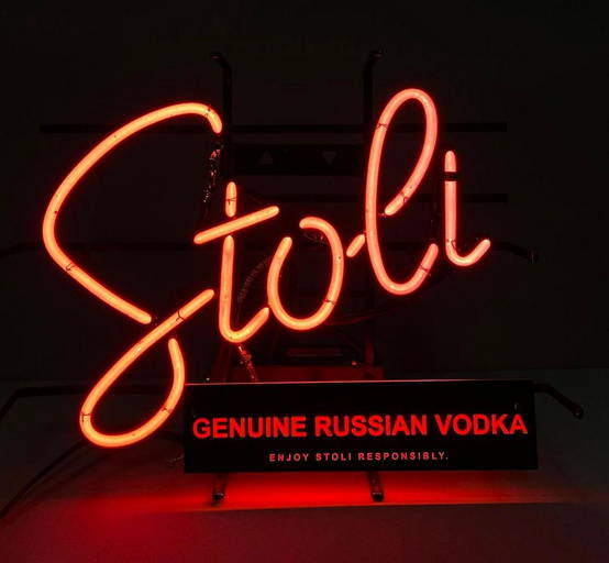 Stoli Genuine Russian Vodka Light Up Advertising Neon Sign - Nov 20 ...