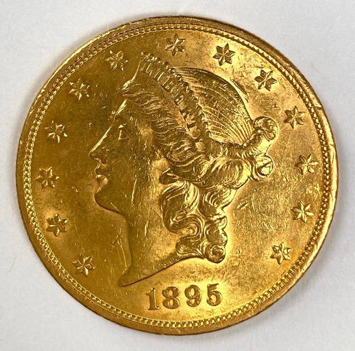 1895 $20 Gold Coronet Head - Nov 19, 2022 | Matthew Bullock Auctioneers ...