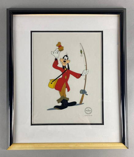 Disney Limited Edition Goofy About Fishing Sericel Cel