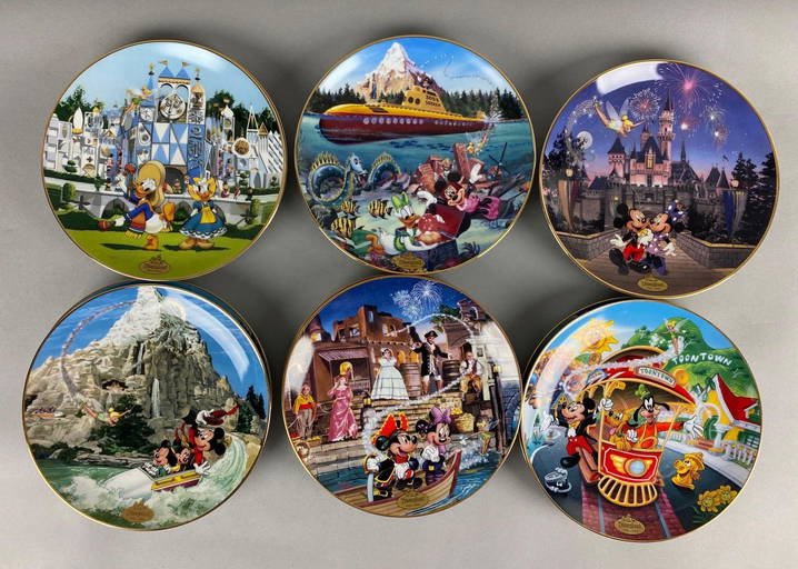 Group Of 7 Disney Limited Edition Collectors Plates