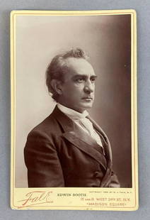 John Wilkes Booth And His Brother Edwin Booth 4 Cdvs