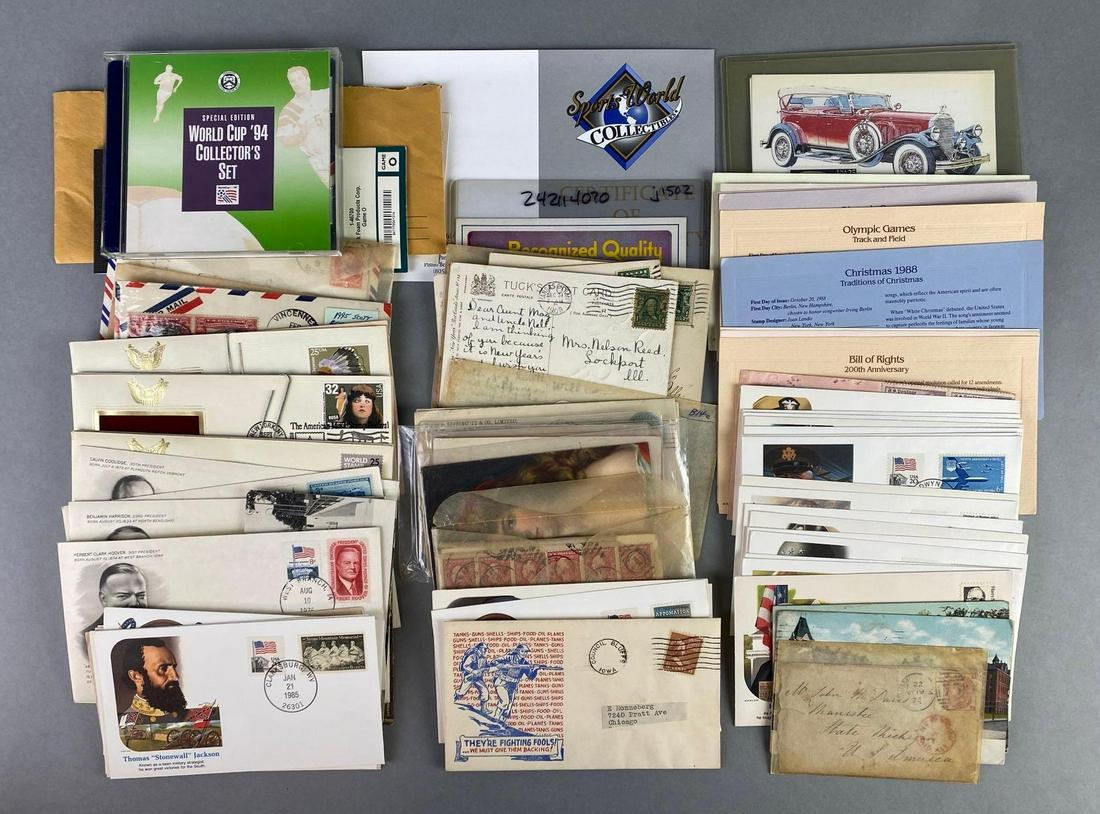 Group Of 40+ Assorted First Day Cover Envelopes And More