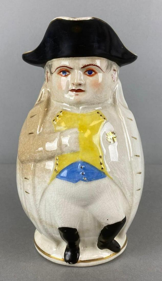 Antique Toby Figural Ceramic Heavy Creamer