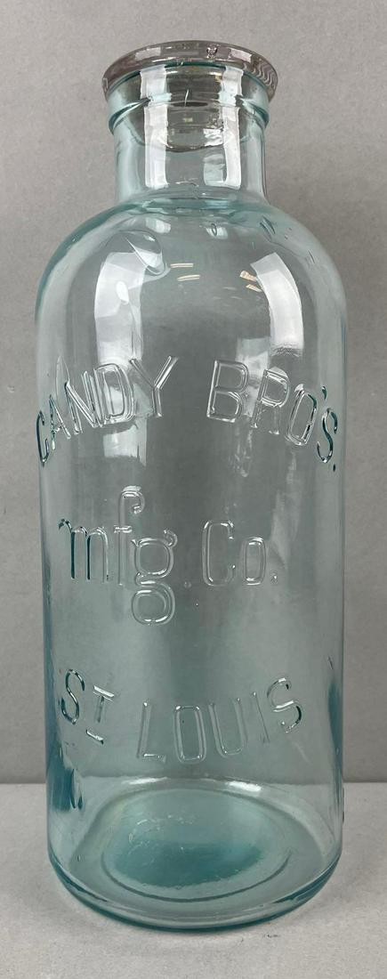 Candy Bros Mfg. Co. St Louis Glass Bottle (#0487) on Mar 18, 2023 ...