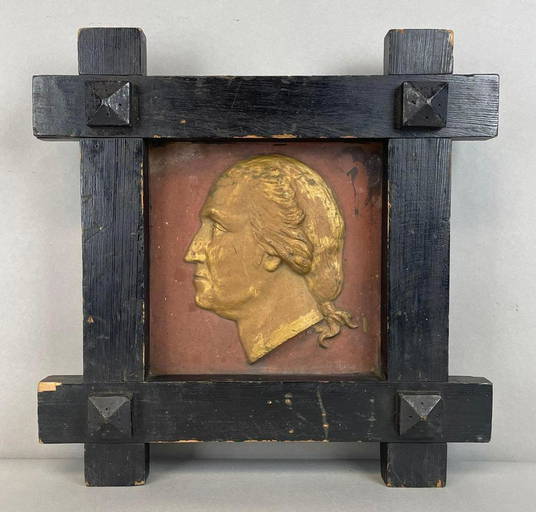 Redware George Washington Stone Tile (#0611) on Mar 18, 2023 | Matthew ...