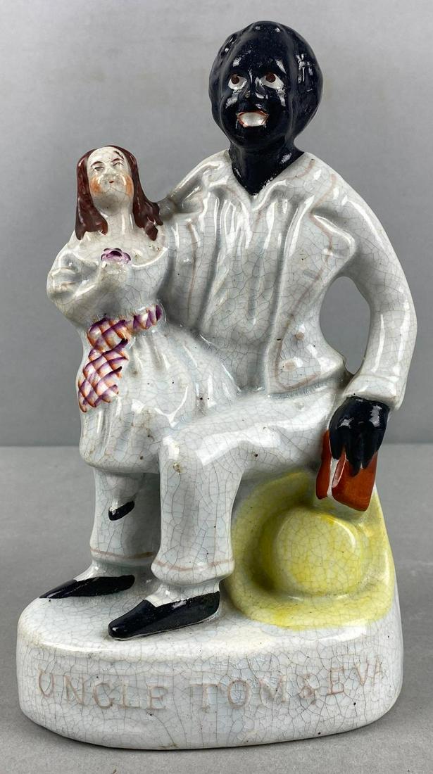 Staffordshire Black Americana Uncle Tom and Eva Porcelain Figure - Mar ...