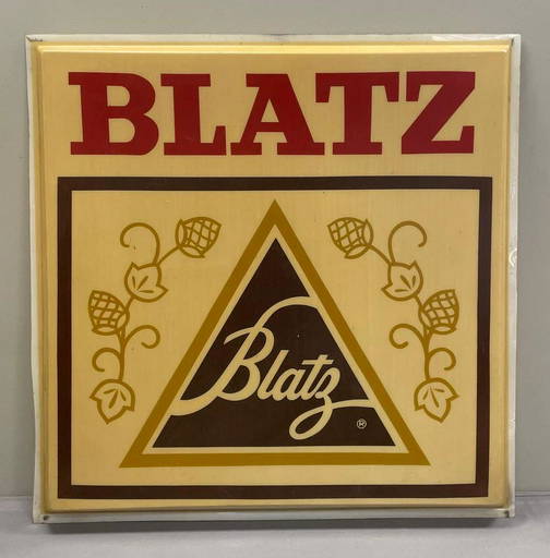 Vintage Blatz Beer Large Exterior Advertising Sign