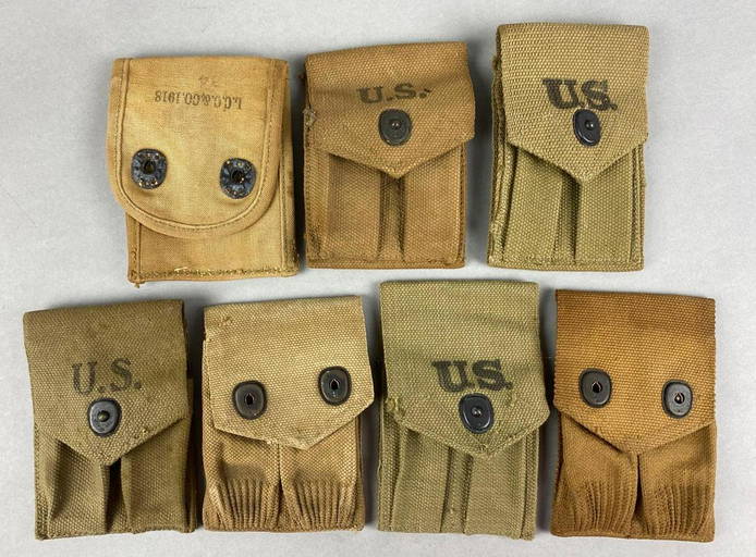 Group Of 7 Us Military Ammo Pouches
