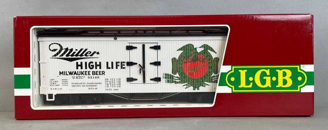 LGB No. 4072 G Scale Miller High Life Refrigerated Boxcar - Mar 25 ...