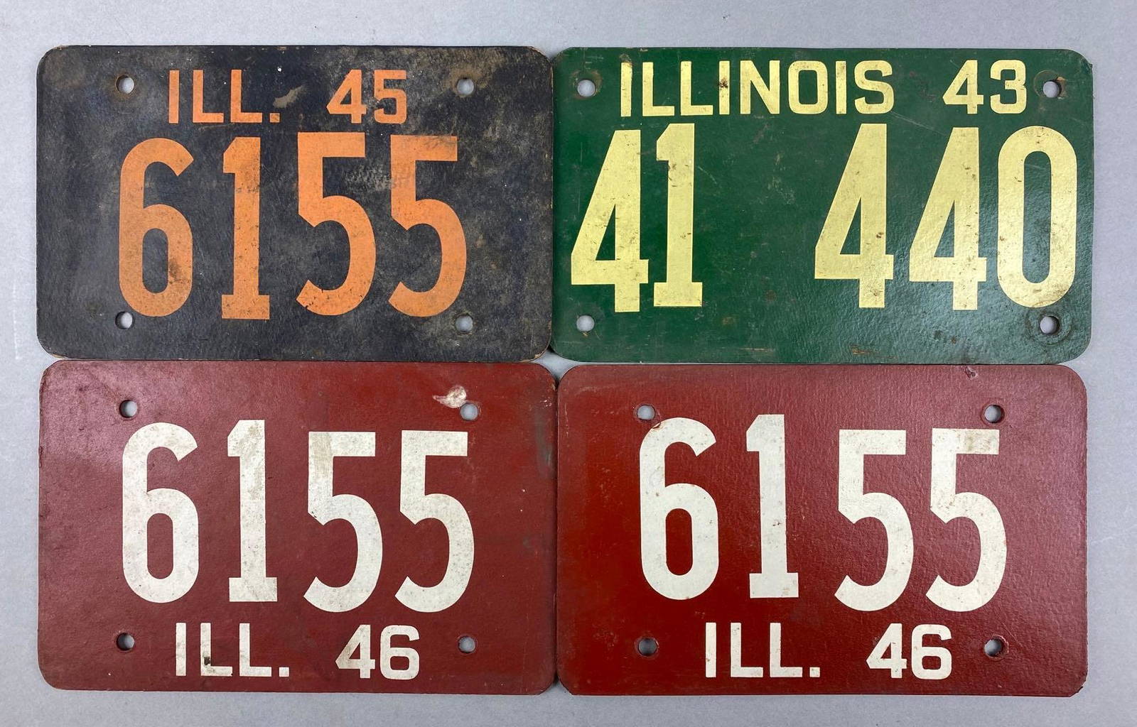 Group of 4 Illinois Soy License Plates (#0902) on Apr 08, 2023 ...