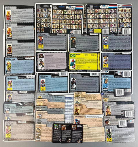 Group Of Hasbro G.i. Joe File Cards