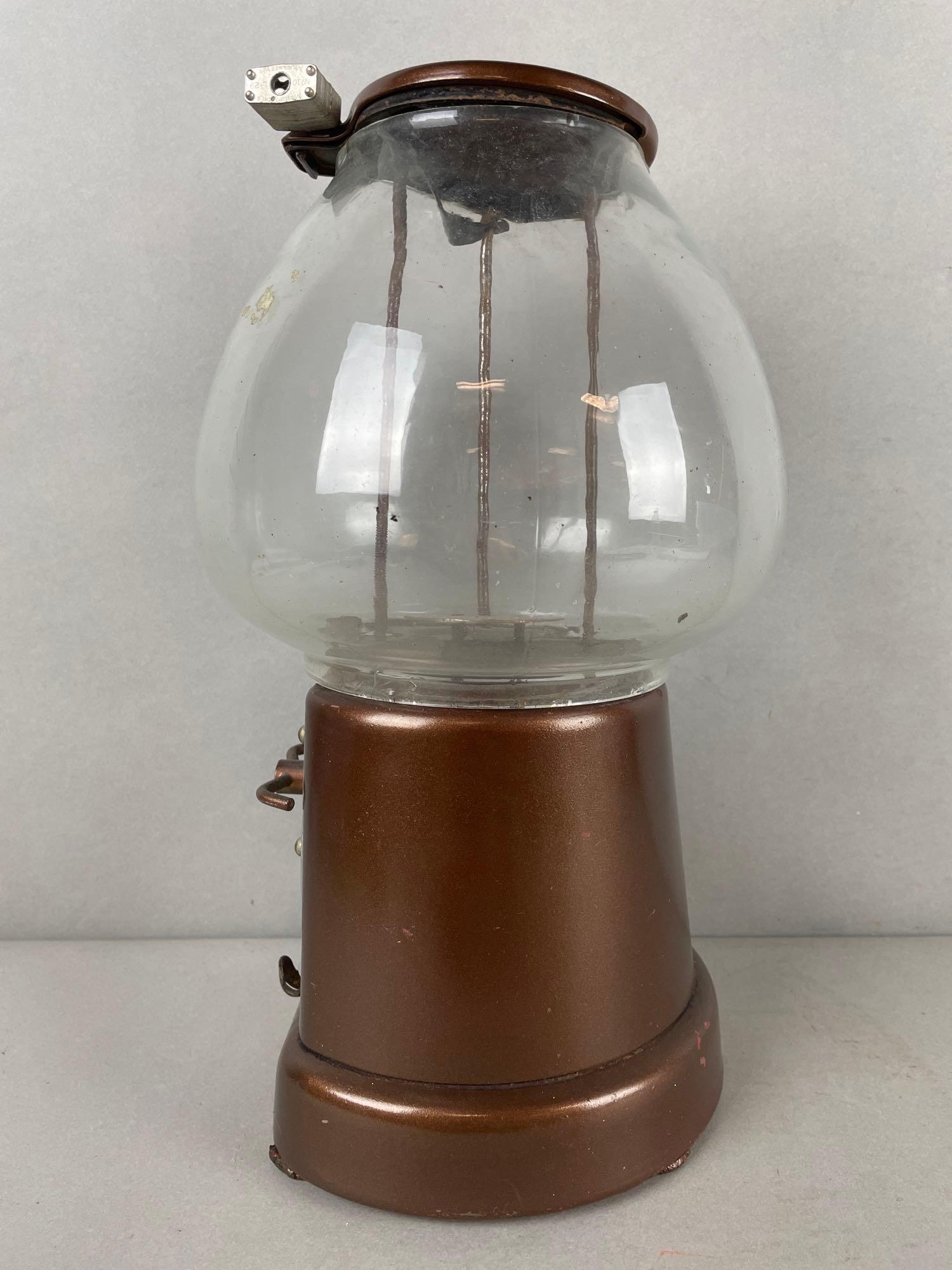 Vintage One Cent Gumball Vending Machine Auction