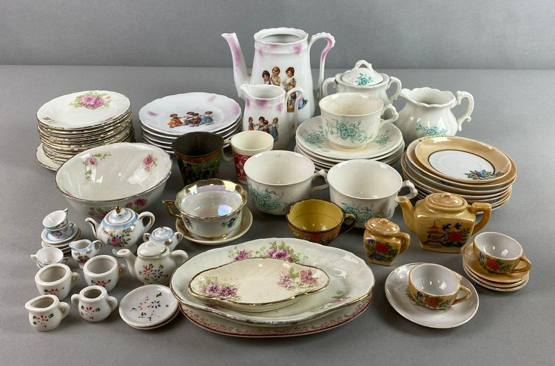 Group Of Assorted Porcelain Childrens Tea Sets