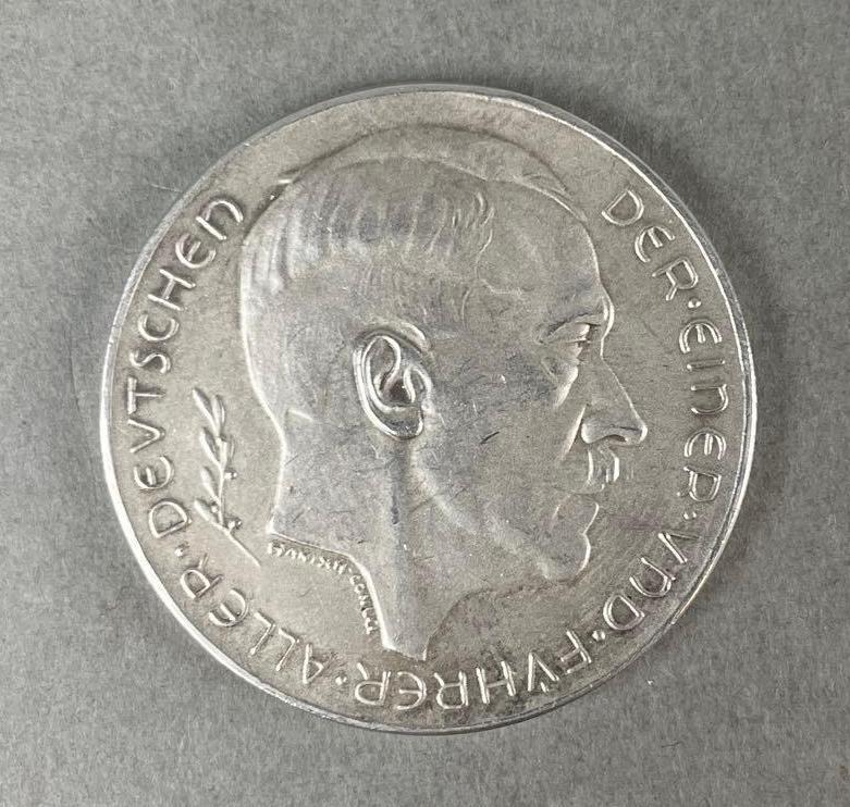 Ww2 German 1938 Adolf Hitler Silver Coin